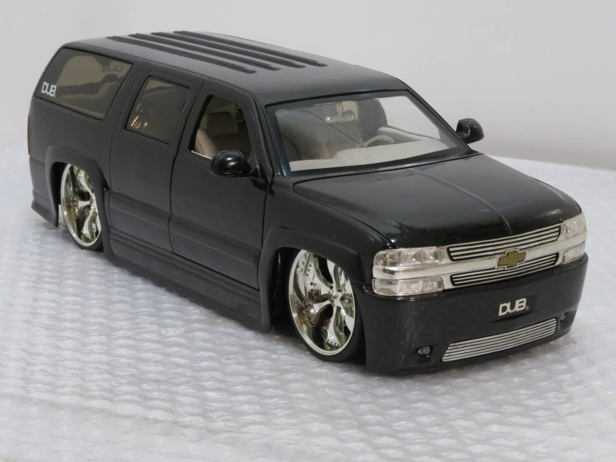 【やや傷や汚れあり】JadaToys 1/18 シボレー アストロ バン イエロー ミニカー DUB CITY BIG BALLERS ...