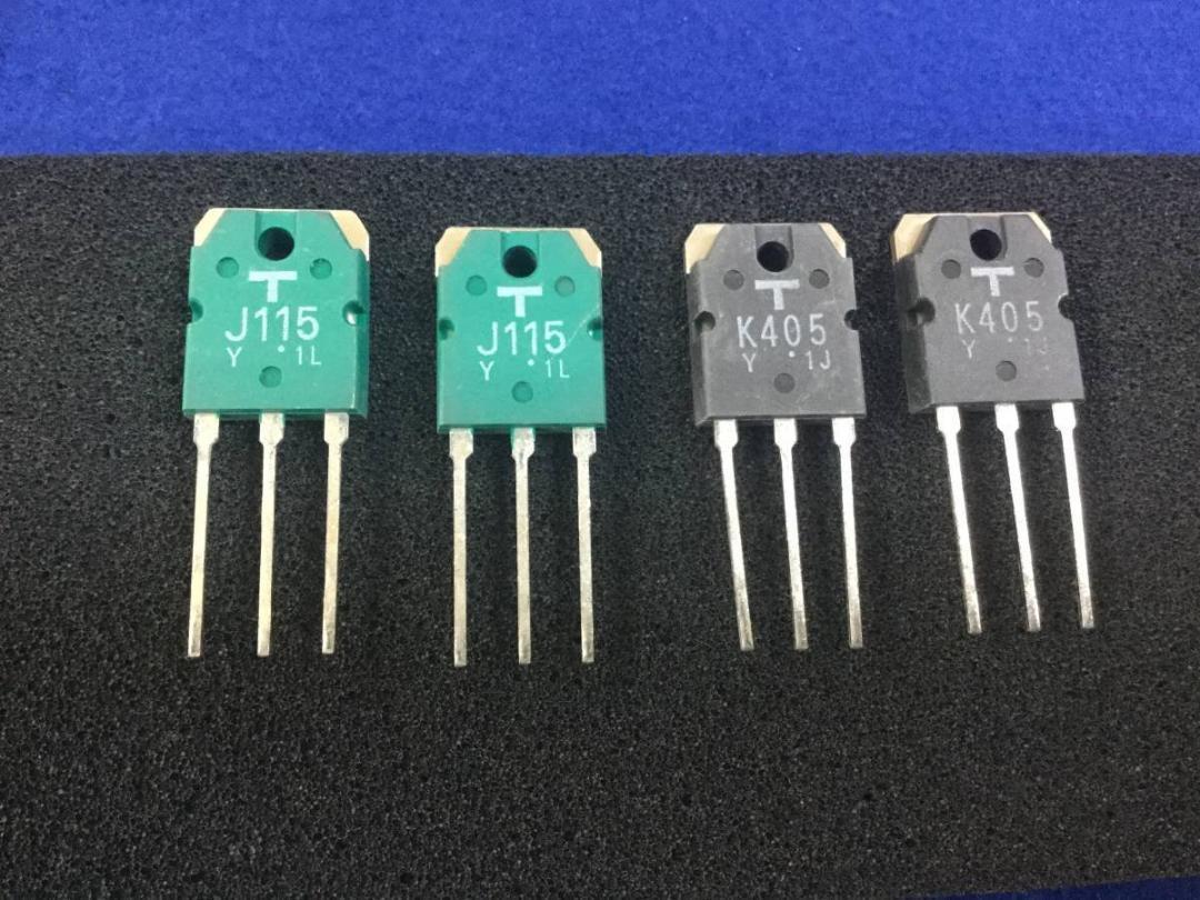【未使用】2SJ115-Y 2個+2SK405-Y 2個【即決即送】東芝 コンプリ FET J115+K405 LV103 AU-α907 ...