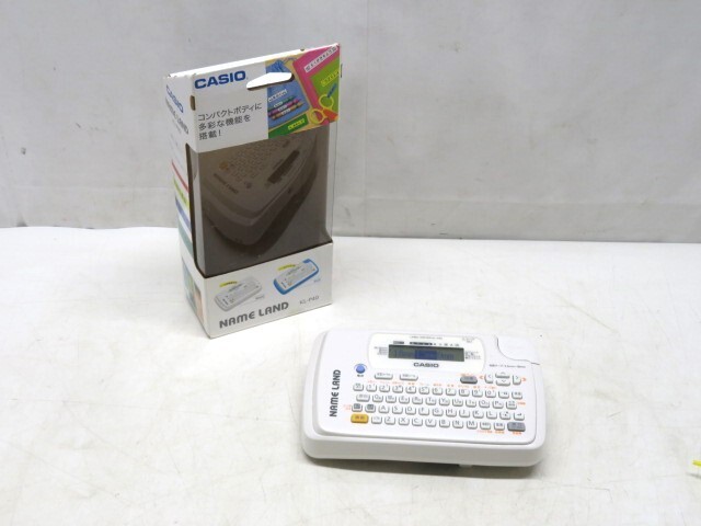 【傷や汚れあり】hawi3093-1 193 CASIO カシオ NAMELAND ネームランド KL-P40 ネームランド ラベルライター 文房具 ラベル用品 ホワイト 通電OKの落札情報 ...