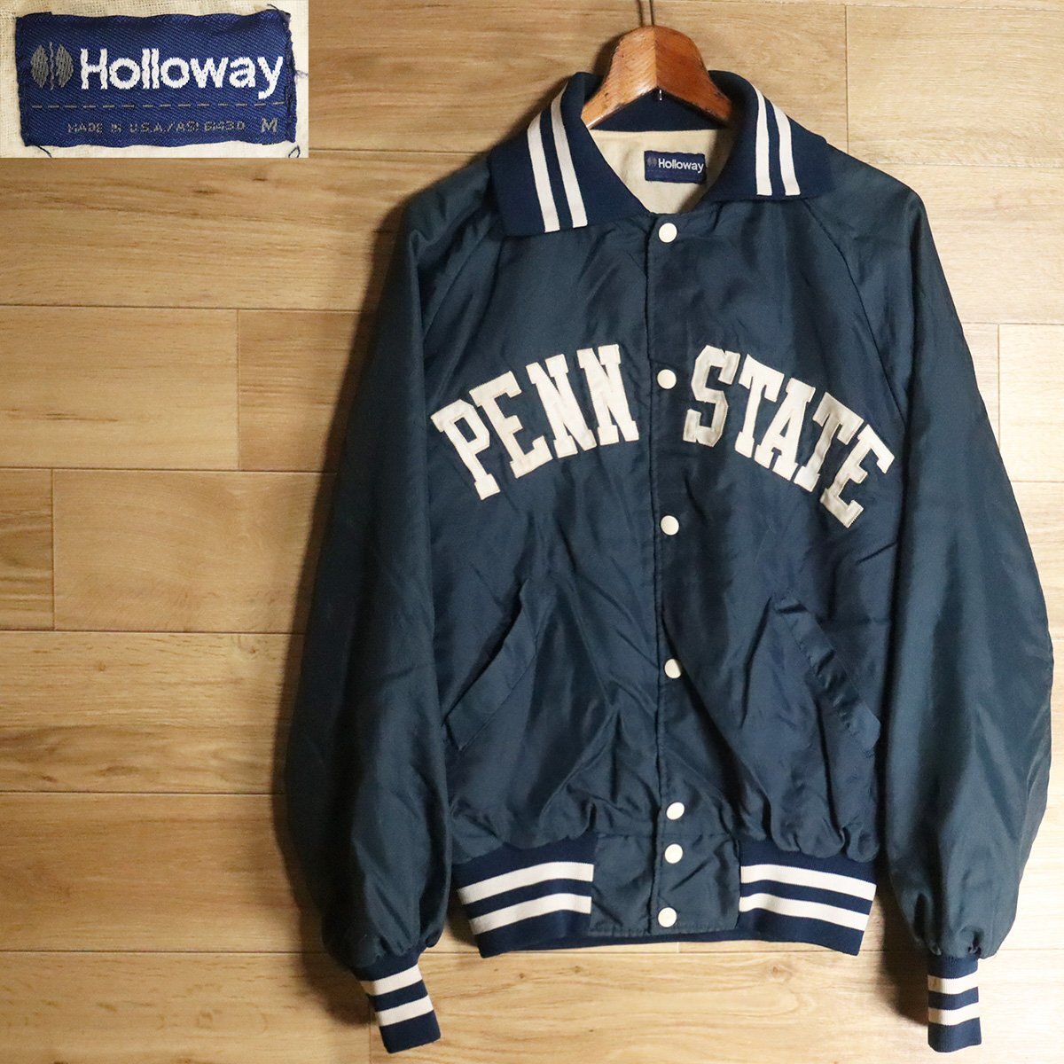 【やや傷や汚れあり】H2J/R4.22-2 70s~80s ヴィンテージ アメリカ製 Holloway PENN STATE ペンシルベニア ...