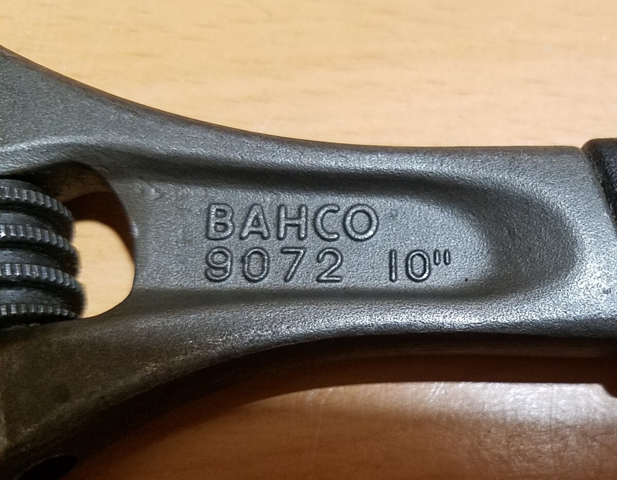 【傷や汚れあり】159-1 BAHCO ergo 9072 10インチ モンキーレンチ 中古品 MADE IN SWEDEN バーコの落札情報 ...