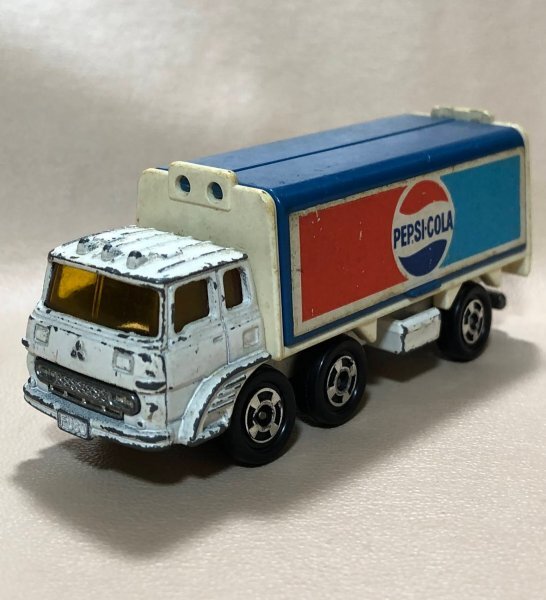 【傷や汚れあり】トミカ ふそう ウイングルーフトラック 日本製 No.76 ミニカー TOMICA 同梱可 FUSO WING ROOF TRUCK PEPSI-COLA JAPAN ...