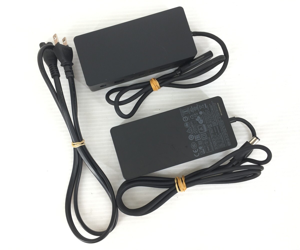 【やや傷や汚れあり】Microsoft Surface Dock Model:1661 + 専用ACアダプター Model:1749 電源 ...