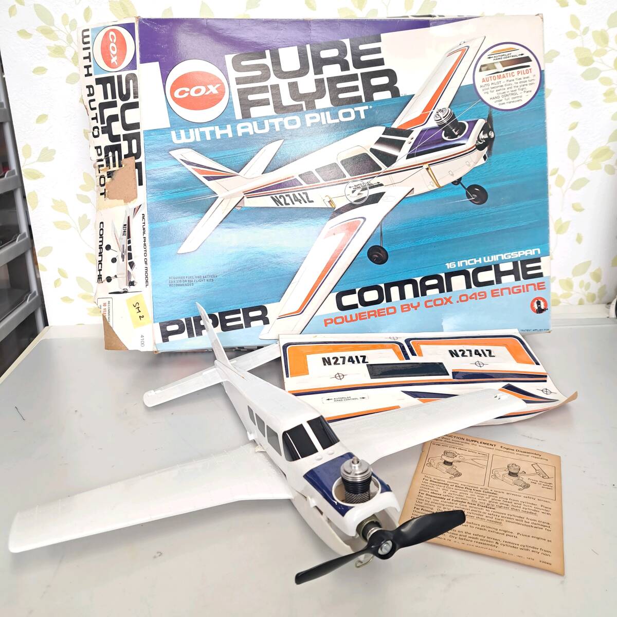 【全体的に状態が悪い】SM2 現状品 COX SURE FLYER PIPER COMANCHE 飛行機 当時物 動作未確認 ジャンク の落札 ...
