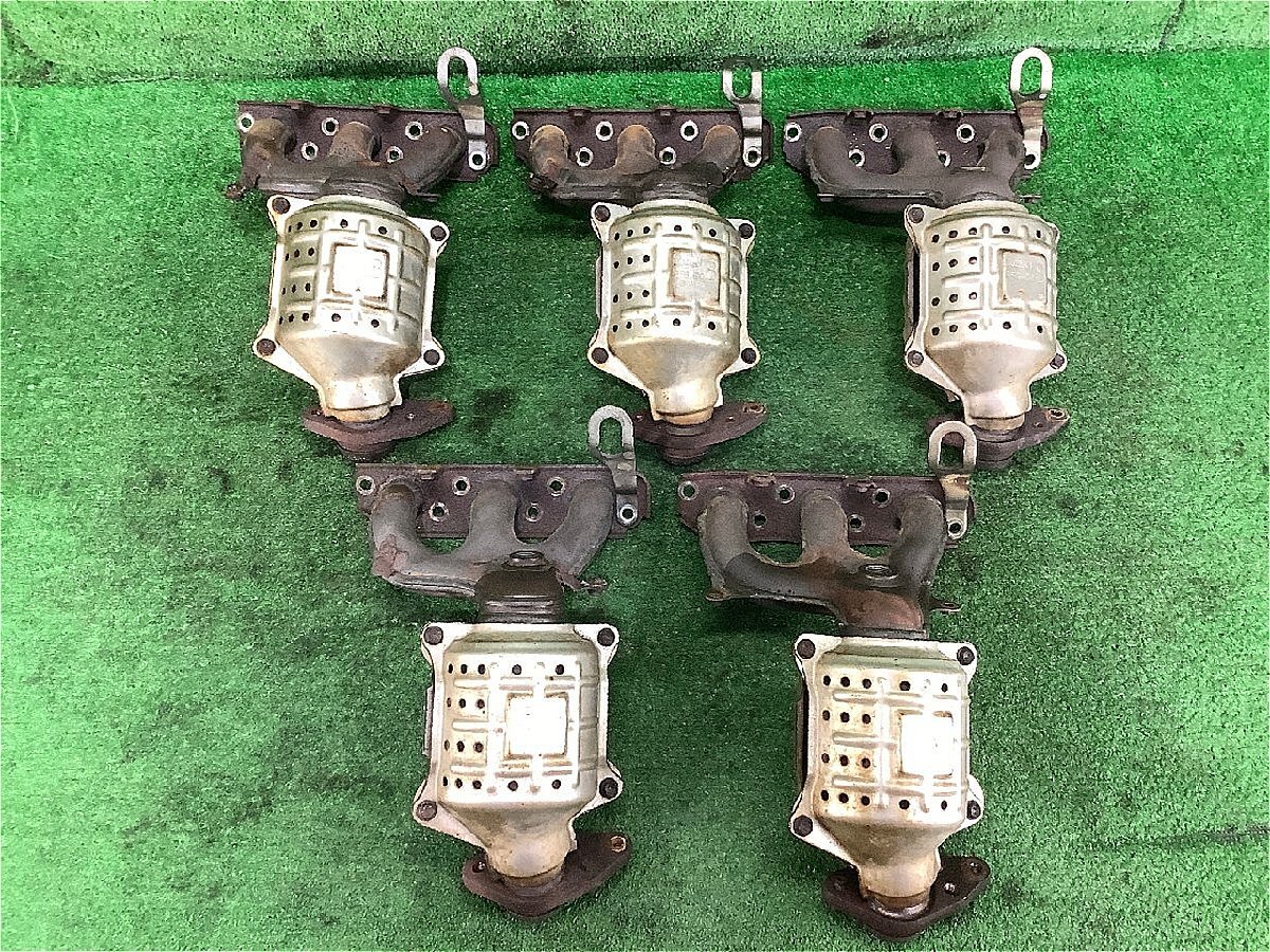 【傷や汚れあり】自動車 触媒 スズキ 純正 K6A 5個セット 刻印 85G-C08 ワゴンR MH22S MH23S アルト HA25S ラパン HE22S等 コア 素材用 レアメタル ...