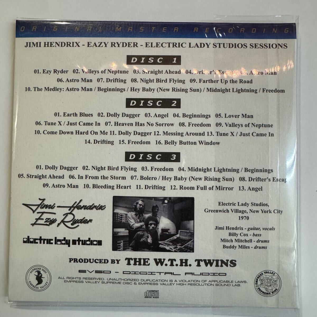 【未使用】JIMI HENDRIX / EZY RYDER「夜明けのワインディングロード」(3CD) これが本命！話題の未発表スタジオセッション音源がマスター音質で登場！の落札情報詳細 ...