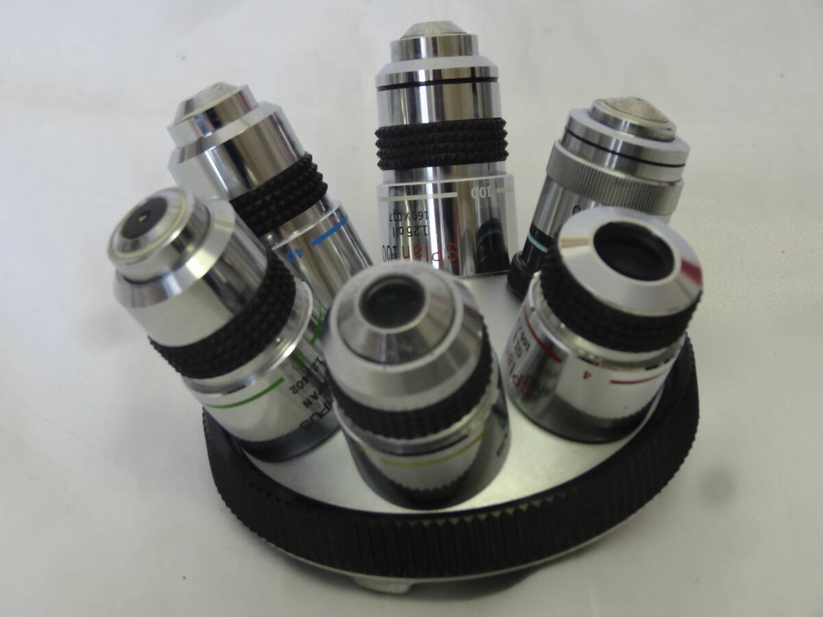 【傷や汚れあり】【現状品】管1K59 OLYMPUS 顕微鏡 BH-2 生物顕微鏡 対眼レンズSWHK 10KL、対物レンズ SPlan ...