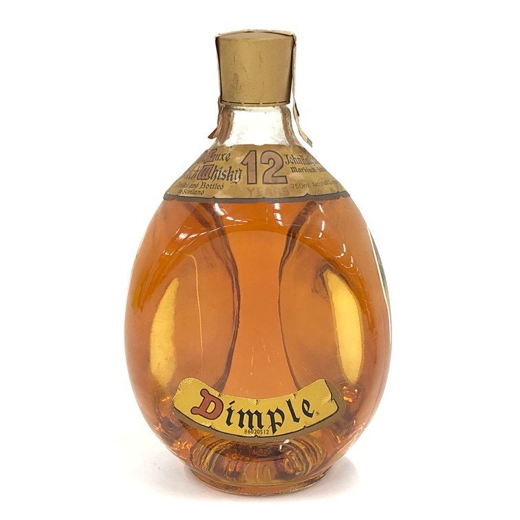 【やや傷や汚れあり】Dimple ディンプル スコッチ ウイスキー 12年 40% 750ml 未開栓 国外酒【DBAH3098】の落札情報詳細 - Yahoo!オークション落札価格検索 オークフリー