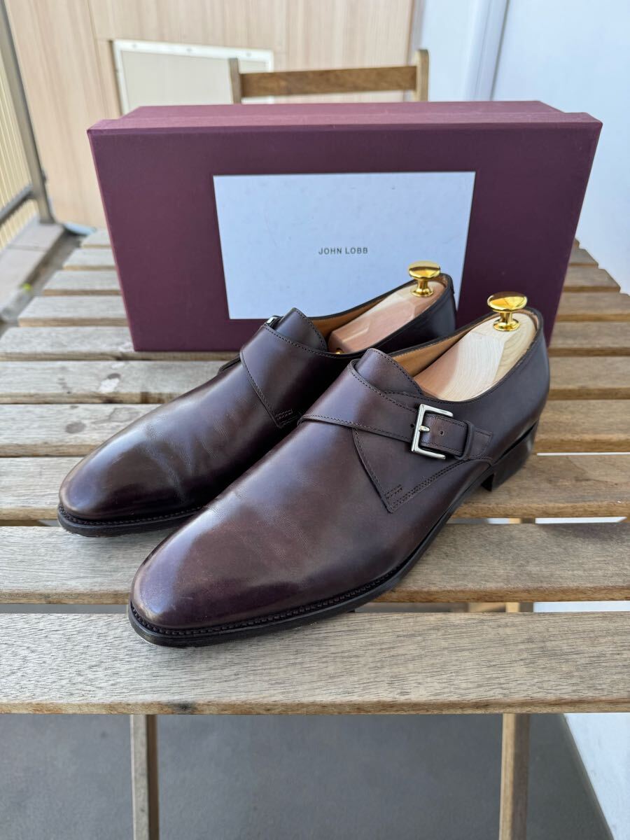【目立った傷や汚れなし】JOHN LOBB ASHILL 7E ジョンロブ アシール シングルモンク ミュージアムカーフ ブラウンの落札情報詳細 - Yahoo!オークション落札価格検索 オークフリー