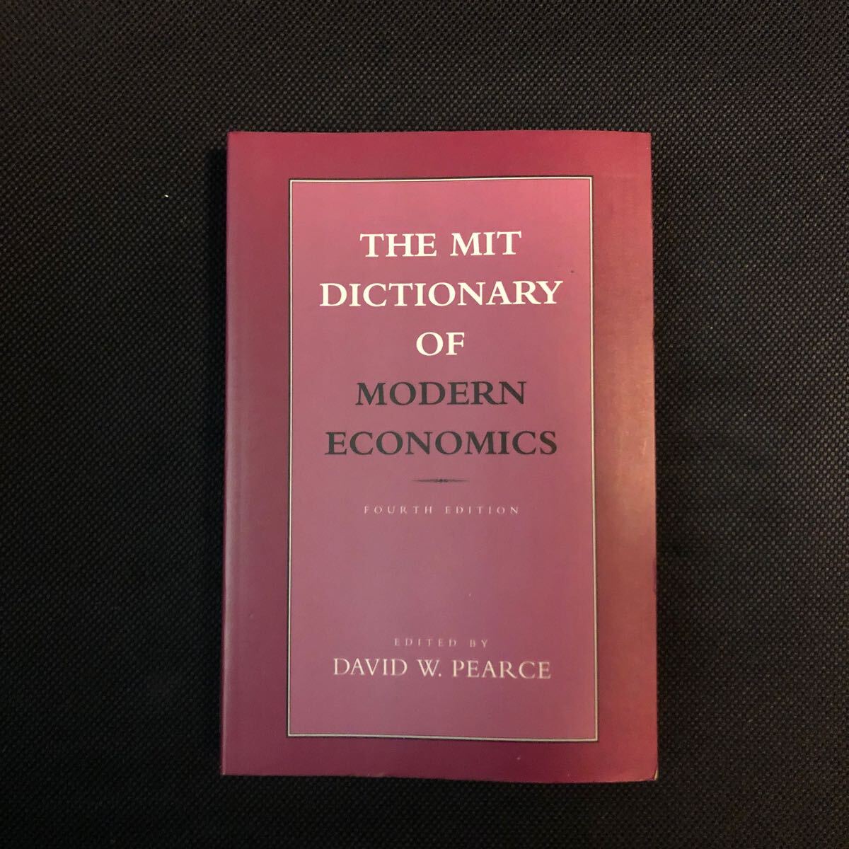 【未使用に近い】Mit Dictionary of Modern Economics/MIT現代経済学辞典、第4版(ペーパーバック)/ 英文 絶版希少書籍の落札情報詳細 - Yahoo ...