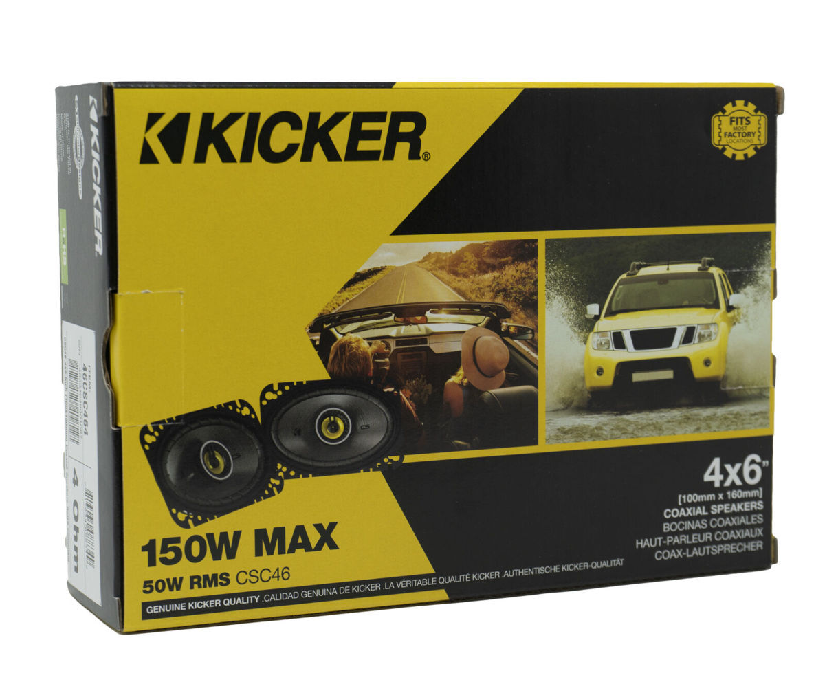 【未使用】 USA Audio キッカー Kicker CSシリーズ CSC464 (46CSC464) 10x16cm (4x6インチ) Max.150W 保証付 税込の落札情報詳細 ...