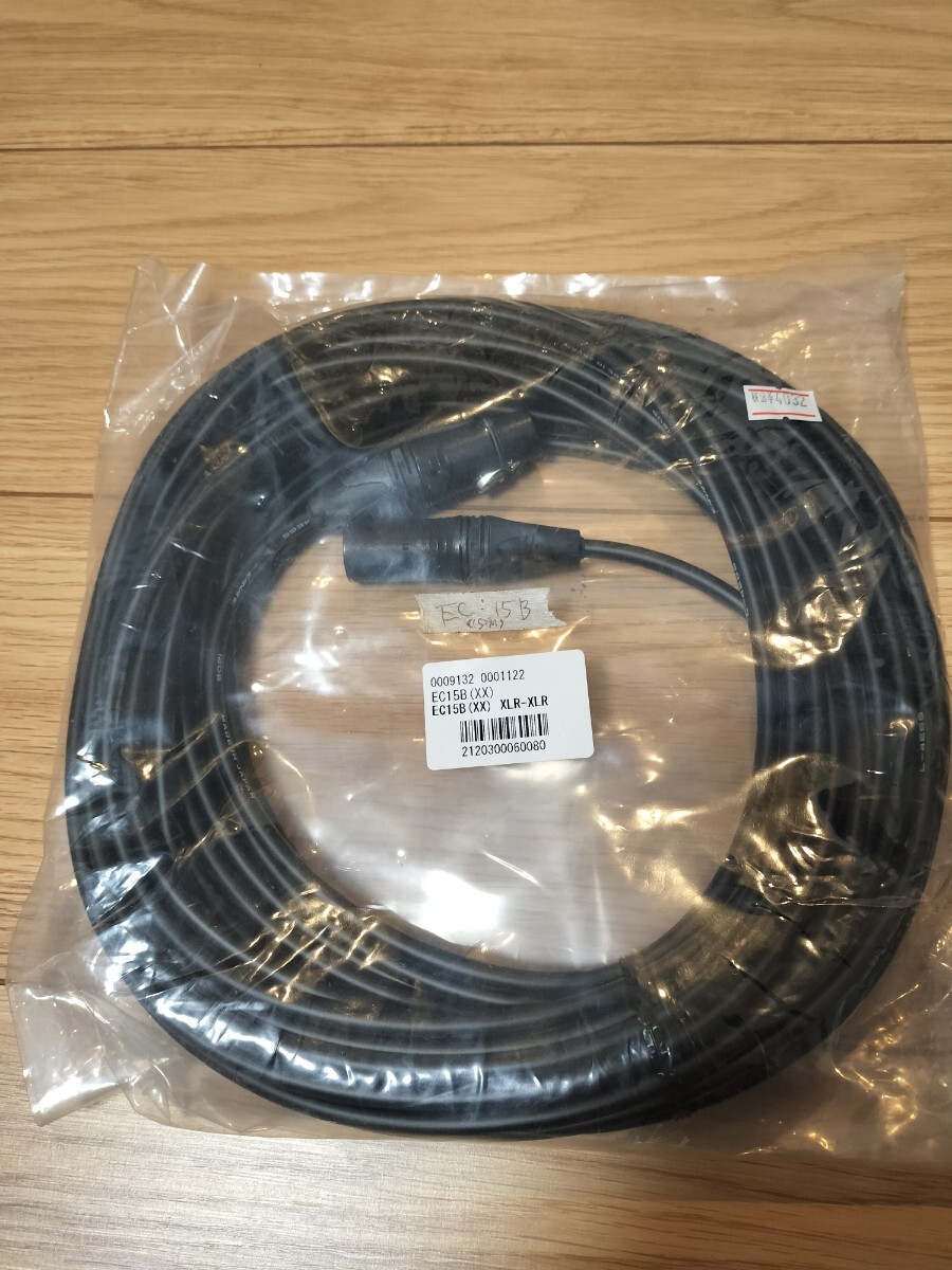 【目立った傷や汚れなし】CANARE カナレ EC15-B ブラック 黒プラグ 黒ケーブル マイクケーブル 15m XLRケーブル XLR ...