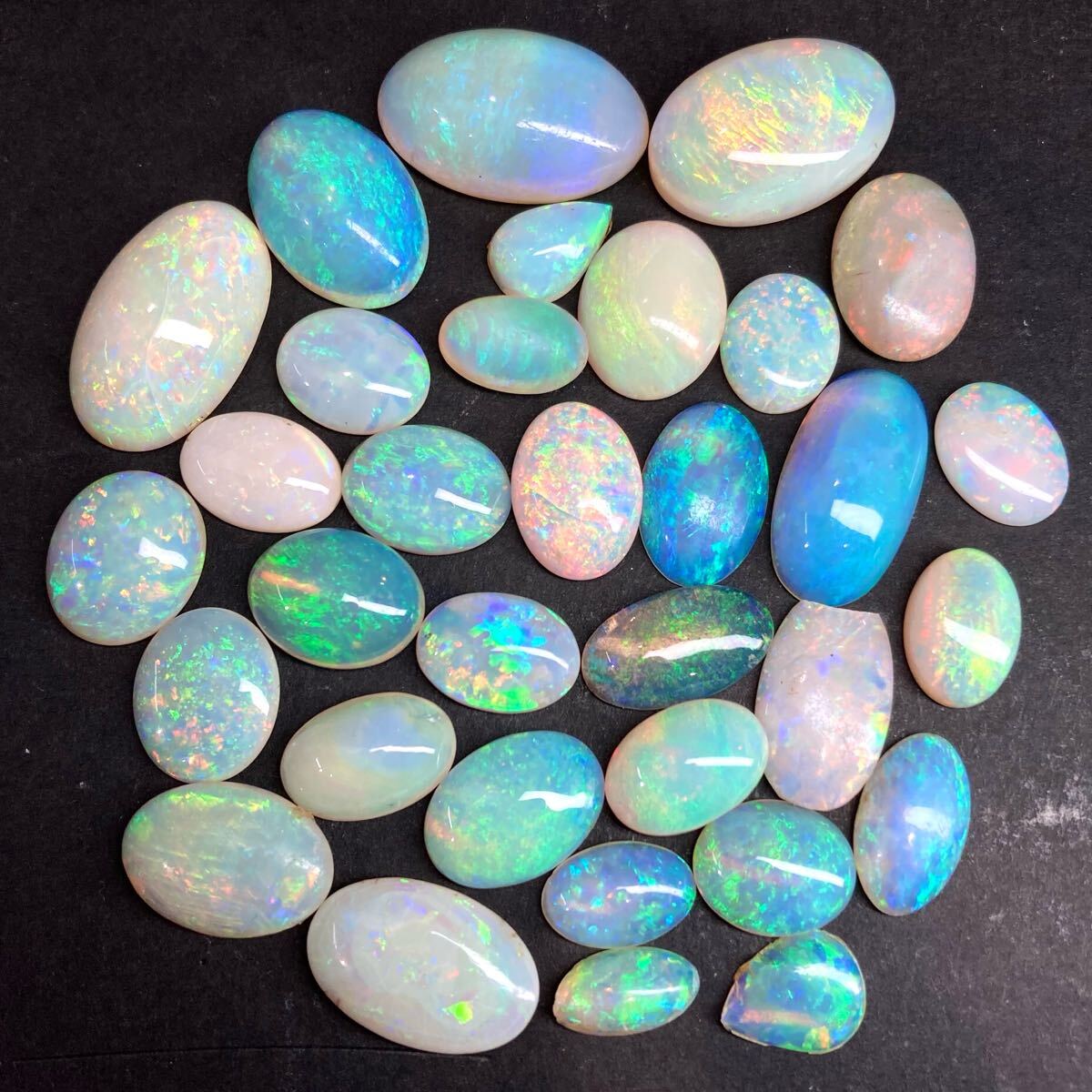 【やや傷や汚れあり】1円〜!!遊色効果!! 天然オパールおまとめ100.5ct m 約20.1g ルース 裸石 宝石 ジュエリー jewelry opal w2す125の落札情報詳細 ...