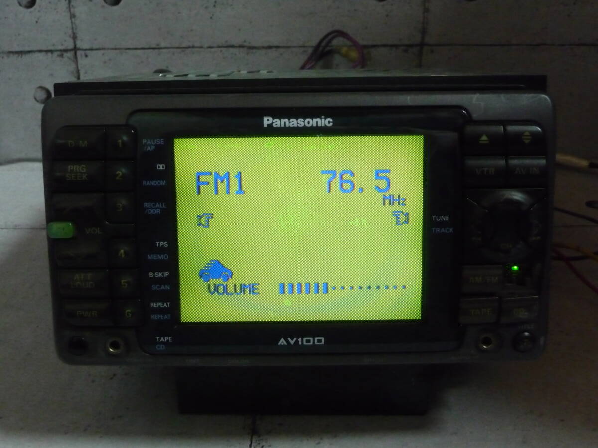 【傷や汚れあり】パナソニック マルチAVコントロールチューナー カセットデッキ TVモニター CQ-AV100D ハーネス付 レトロ品の落札 ...