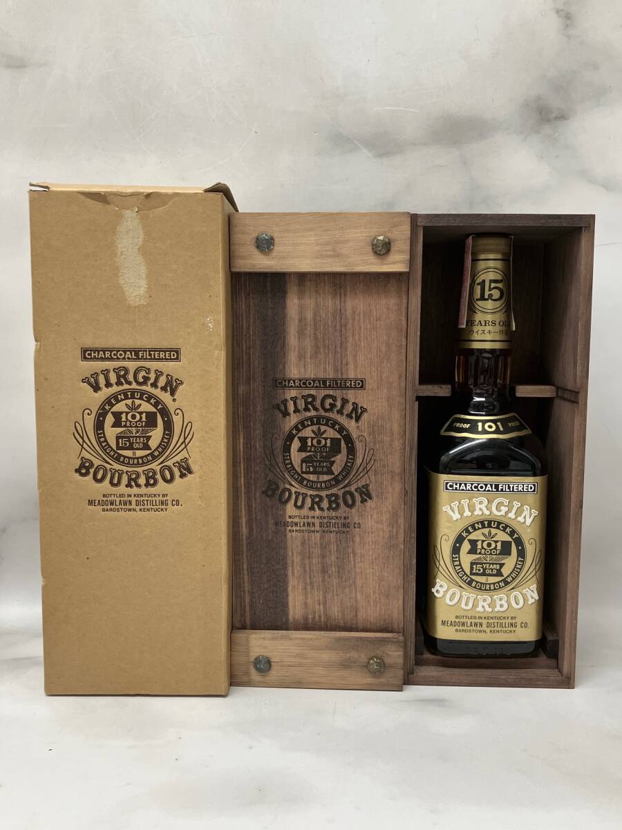 【未使用】VIRGIN BOURBON ヴァージンバーボン 15年 750ml 50.5% 101PROOF 木箱付き 未開栓の落札情報詳細 - Yahoo!オークション落札価格検索 オークフリー