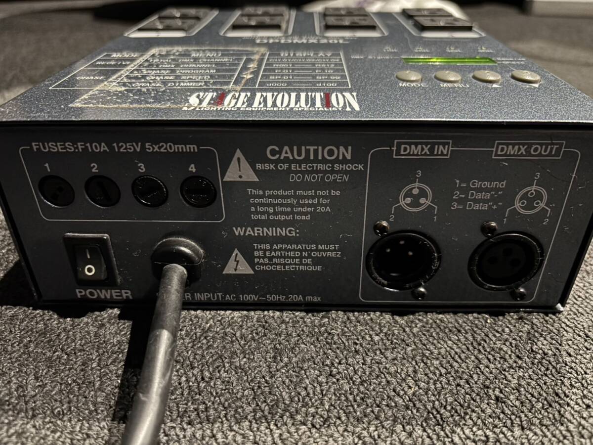 【傷や汚れあり】② STAGE EVOLUTION ステージエボリューション DP-DMX20L 4CH DMX調光ユニット(ディマー) 舞台装置 舞台照明 舞台機器 照明機材の落札情報詳細 ...