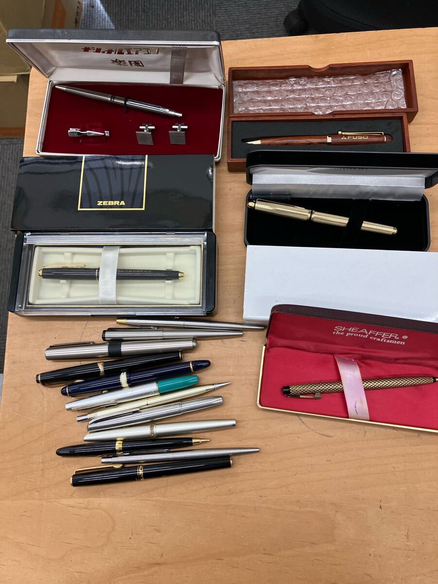 【傷や汚れあり】【c817】万年筆おまとめ Mont Blanc PARKER PILOT platinum SHEAFFER K18 K14 PT ボールペン 筆記用具 文房具の落札情報詳細 ...