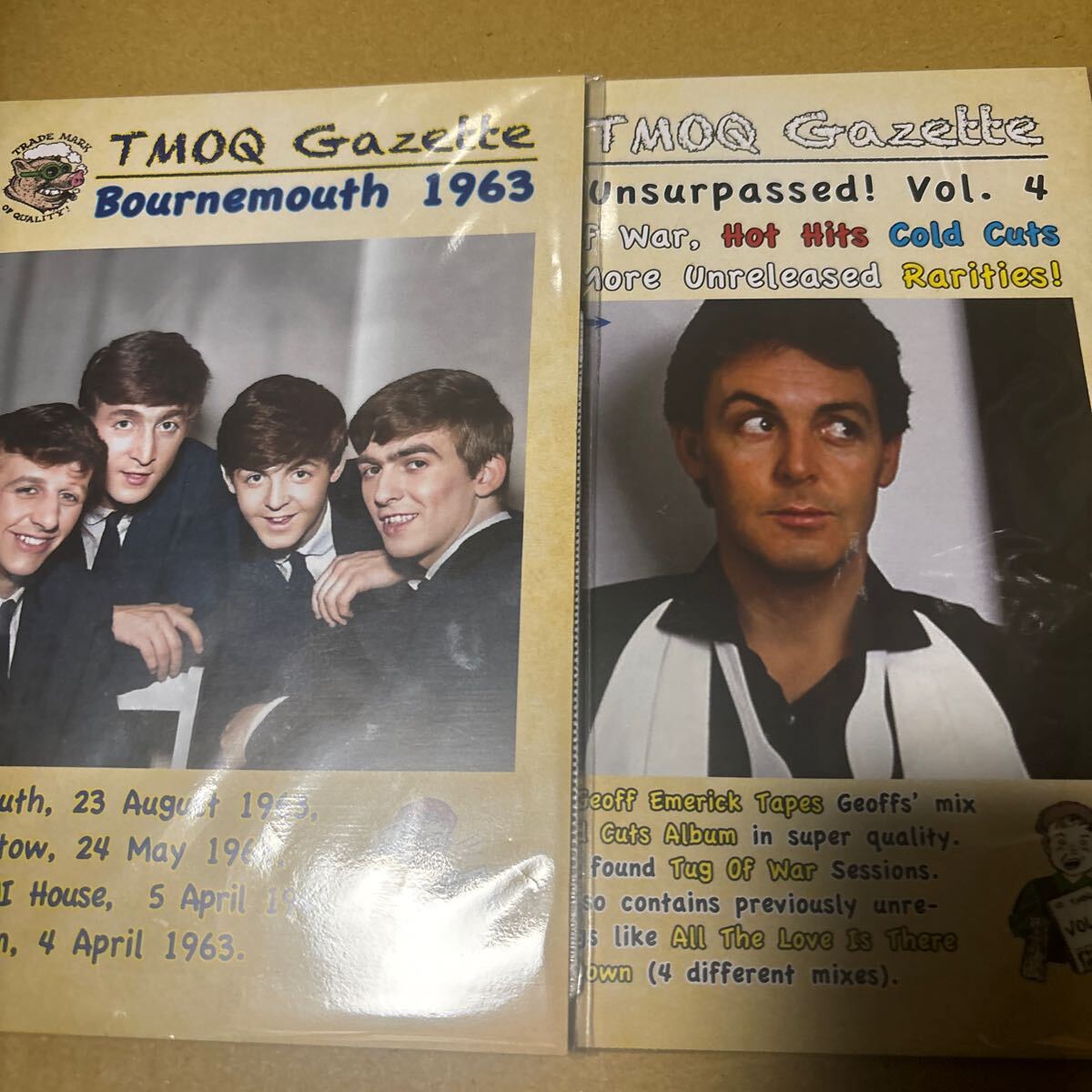 【未使用に近い】ザ・ビートルズ bournemouth 1963 HMC TMOQ Gazette ポール・マッカートニー アンパサ4 新品 ...