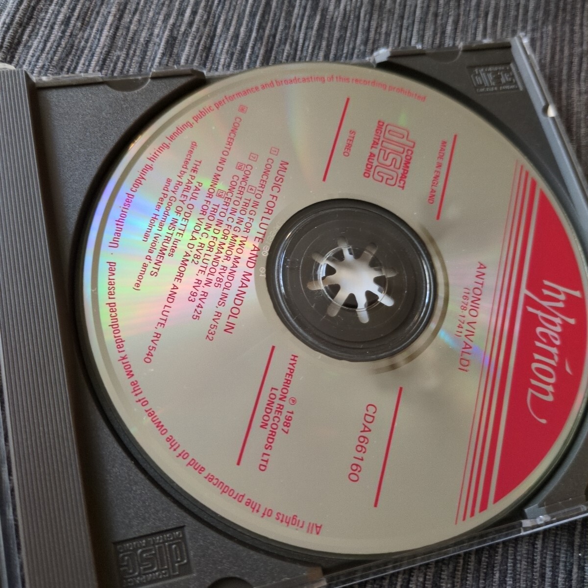 【目立った傷や汚れなし】ヴィヴァルディ マンドリン協奏曲集 ポール.オデット（リュート）ほか hyperion輸入盤 CDの落札情報詳細 - Yahoo!オークション落札価格検索 オークフリー