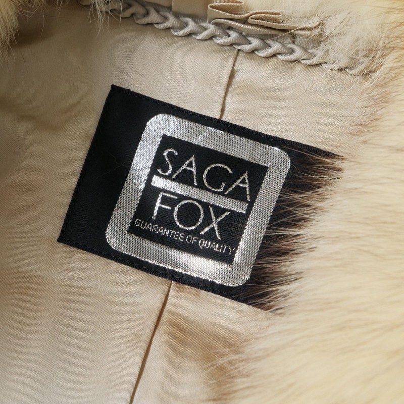 【目立った傷や汚れなし】GR3745＝サガフォックス*SAGAFOX*ブルーフォックス*ファーコート*ジャケット*リアルファー*本毛皮*サイズ11*アイボリー×ブラウン系の落札情報詳細 ...