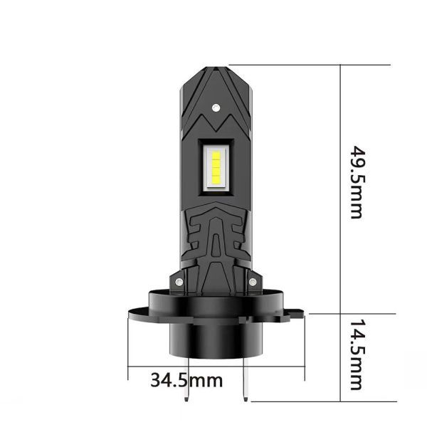 【未使用】LED ヘッドライト H7 6500K 12000ルーメン フォグランプ ホワイト LEDバルブ コンパクト設計 アルミボディ仕様 車検対応 LF-137の落札情報詳細 ...