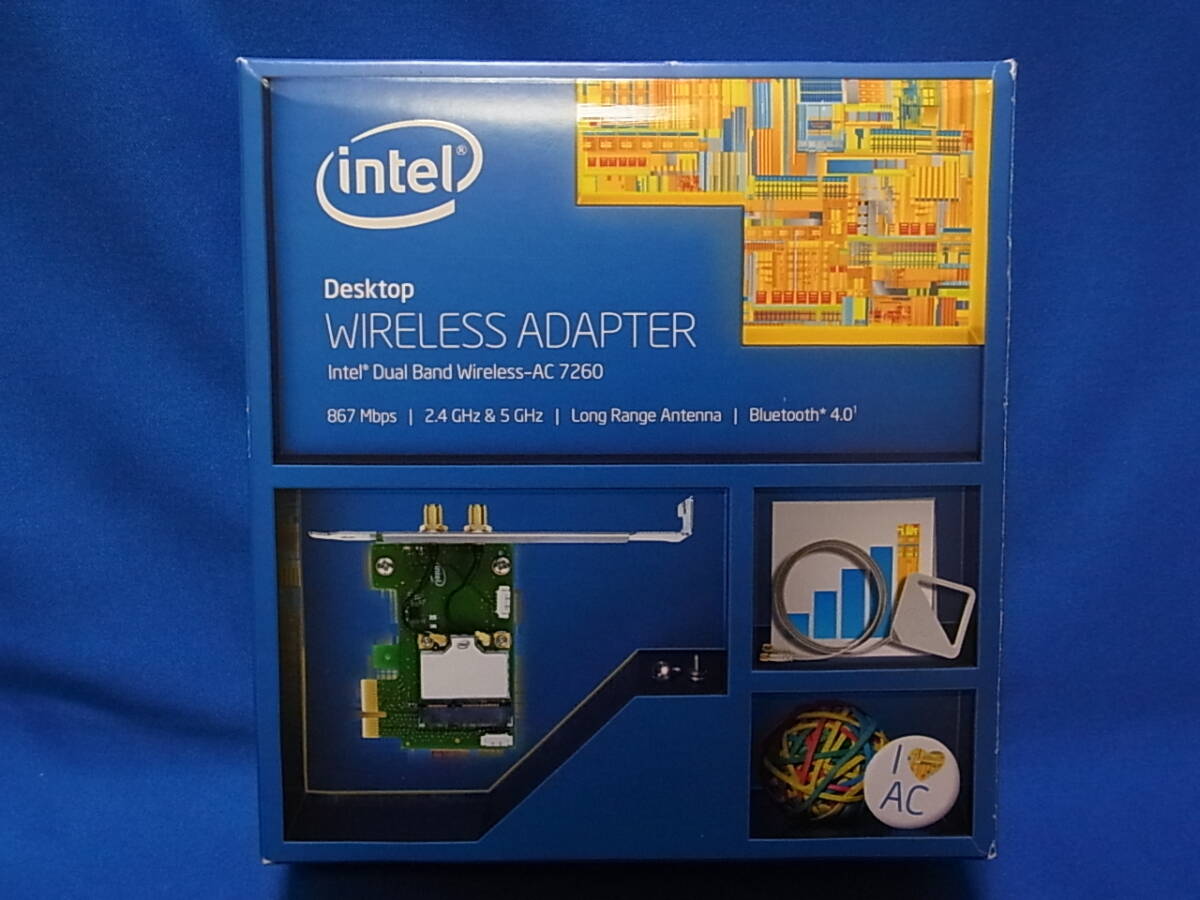【傷や汚れあり】B2624)Intel(R)Dual Band Wireless-AC 7260 for Desktop 中古動作品の落札情報 ...