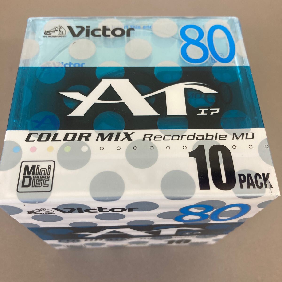 【未使用】D-254 MD ミニディスク 3枚パック Victor 10MD-80LX 80分 MIX 80×10P 録音用 Mini ...