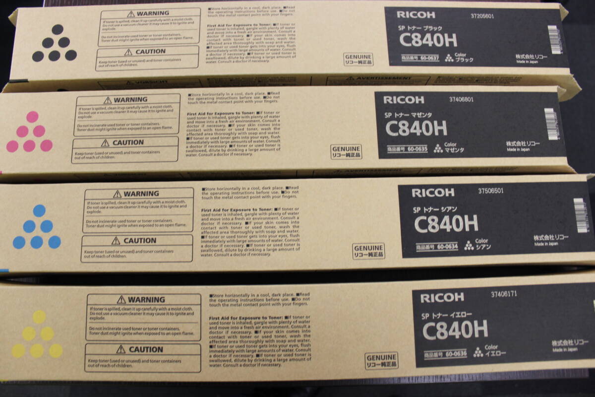 【未使用】A-494【新品】リコー RICOH SP トナー C740H K/C/M/Y ブラック/シアン/マゼンタ/イエロー 4色4本セット 純正の落札情報詳細 - Yahoo!オークション ...