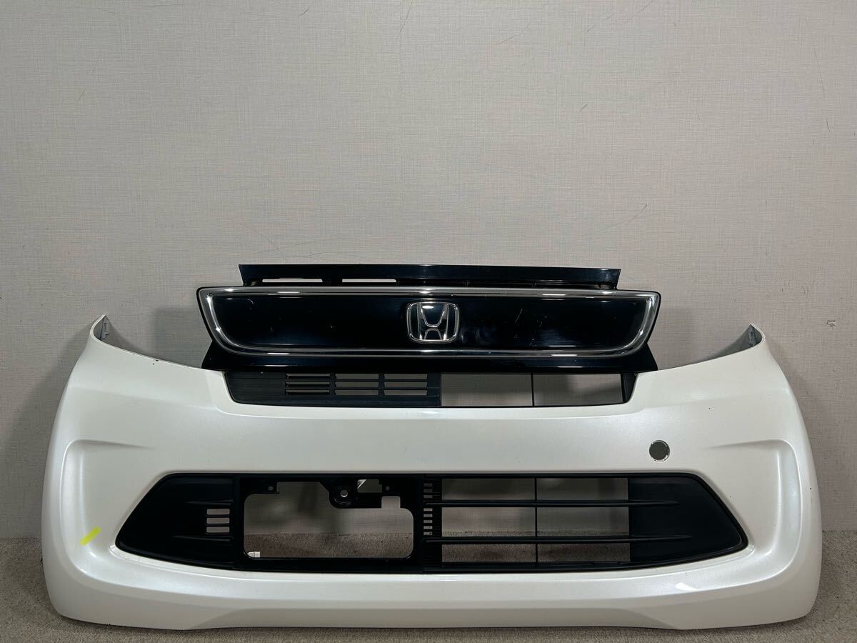 【やや傷や汚れあり】JH1/JH2 N-WGN/Nワゴン 純正 フロントバンパー フロントグリル ロアグリル (NH624P プレミアムホワイトパール) 71101-T6G-0000 ...