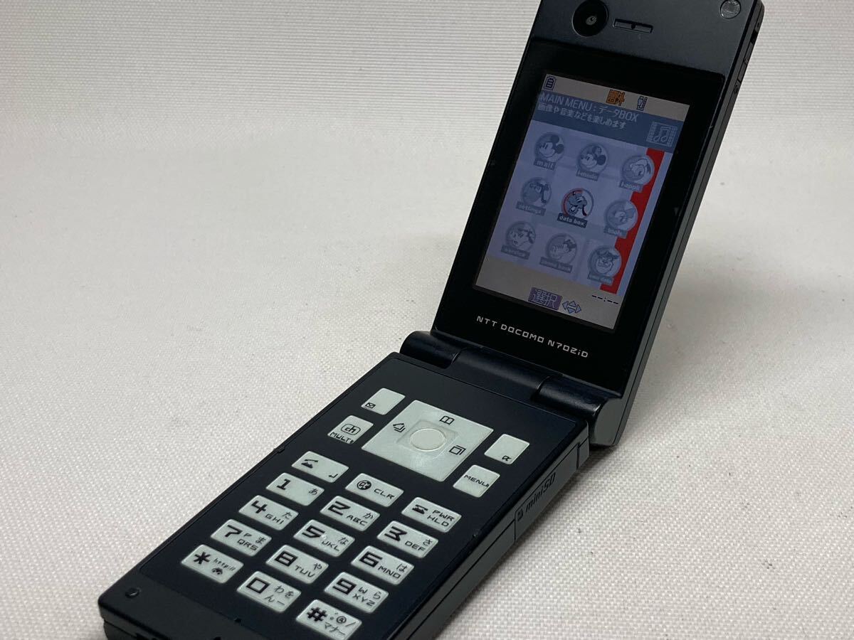 【やや傷や汚れあり】概ね美品 docomo ドコモ N702iD NEC 日本電気 FOMA 携帯電話 ガラケー ブラック f01e119dd ...