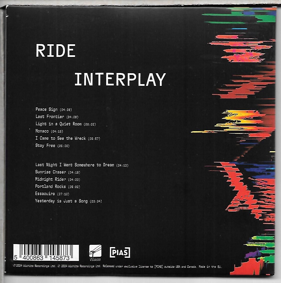 【やや傷や汚れあり】輸入盤CD RIDE / Interplay 2024年 ライド 5400863145873 送料込み(ネコポス)の落札情報詳細 - Yahoo!オークション落札価格検索 ...