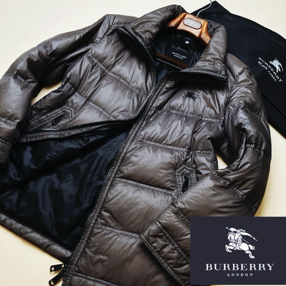 【目立った傷や汚れなし】｜BURBERRY BLACK LABEL バーバリー ブラックレーベル｜中綿マウンテンパーカー ウール ジャケット オレンジブラウン Mサイズ E48の落札情報詳細 ...