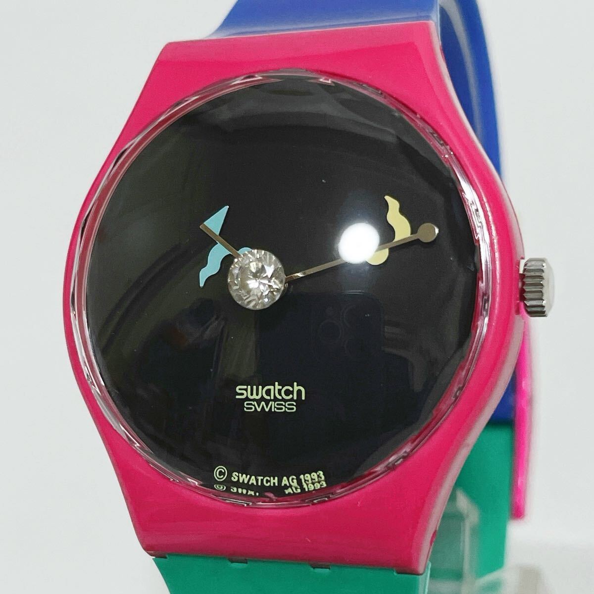 【目立った傷や汚れなし】美品 稼働品 SWATCH スウォッチ 1994 Crystal Surprise クリスタル サプライズ クラブ ...