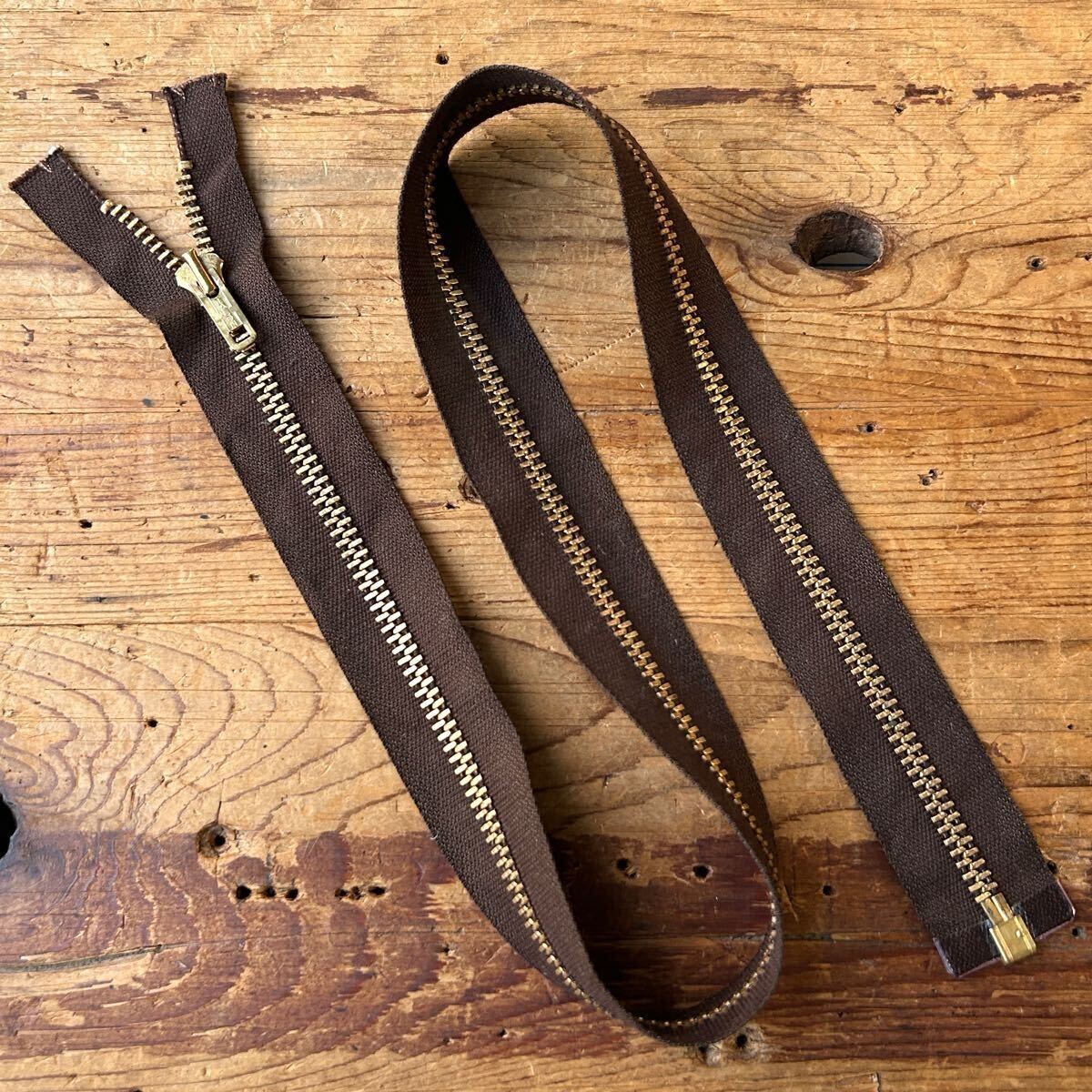 【未使用】ビンテージTALON ZIPPER 茶系色USA製 タロン5号 ジッパーレザー フライトジャケットA-2修理オープンファスナーM-422A交換AN6552リペア 古着の落札情報詳細 ...