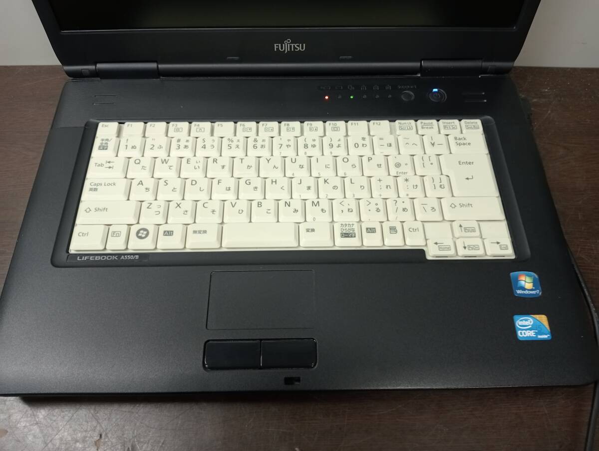 【やや傷や汚れあり】【YNT0547】★FUJITSU LIFEBOOK A550/B Intel Corei5 M560 2.66GHz ...