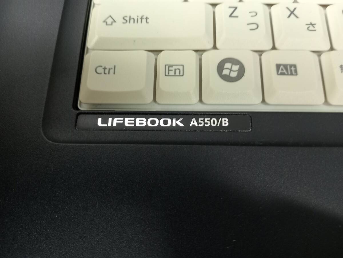 【やや傷や汚れあり】【YNT0547】★FUJITSU LIFEBOOK A550/B Intel Corei5 M560 2.66GHz ...