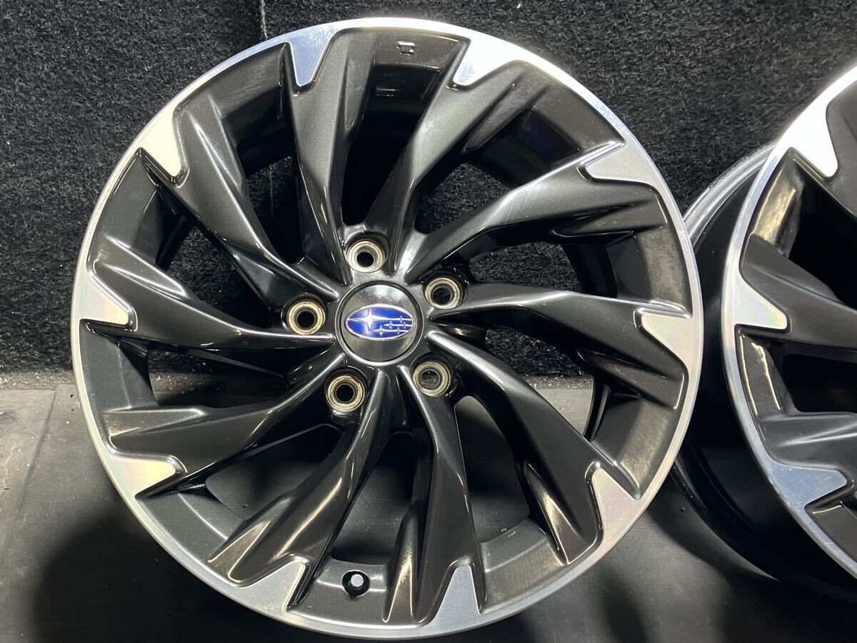 【目立った傷や汚れなし】4本 スバル レヴォーグ VN系 純正 17インチ 7J +55 5H 114.3 アルミホイール 4本 スタッドレス用にも! 美品 アウトバック クロストレックの落札 ...