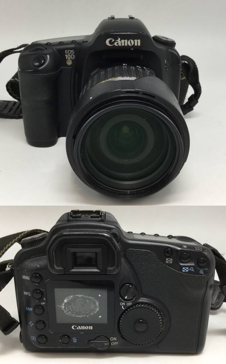 【傷や汚れあり】RR2★【通電/動作/精度未確認】一眼レフデジタルカメラ Canon キヤノン EOS-10D DS6031 18-200mm ...