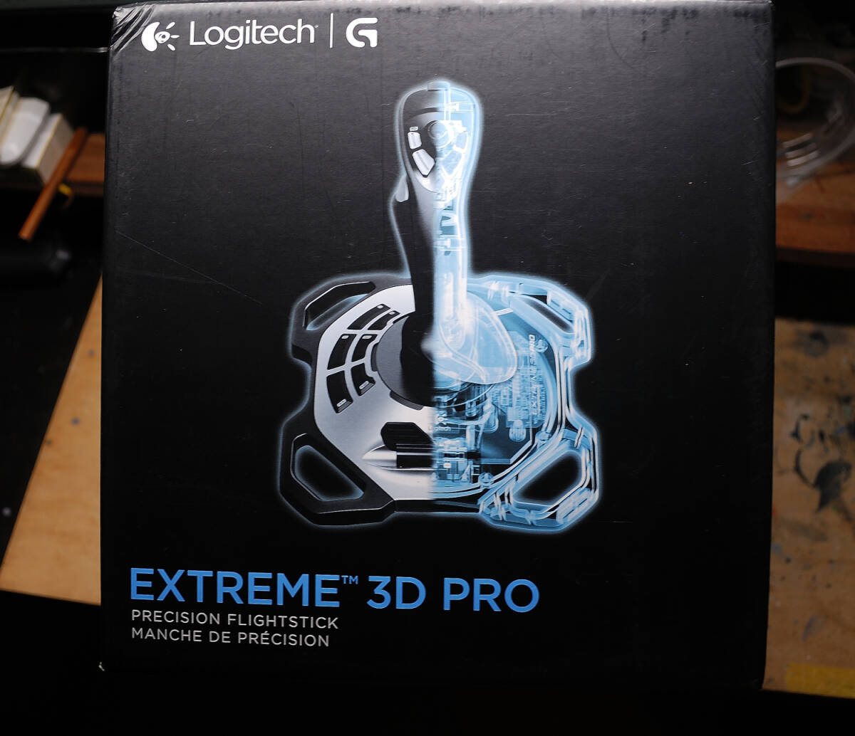 【目立った傷や汚れなし】Logitech Extreme 3D Pro ロジテック ジョイスティック フライトスティック コントローラー ...
