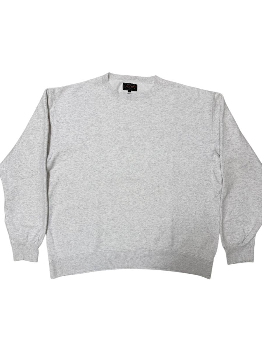 【目立った傷や汚れなし】極美 beams plus sweat crew XL 日本製 Japan vintage loopwheeler ...