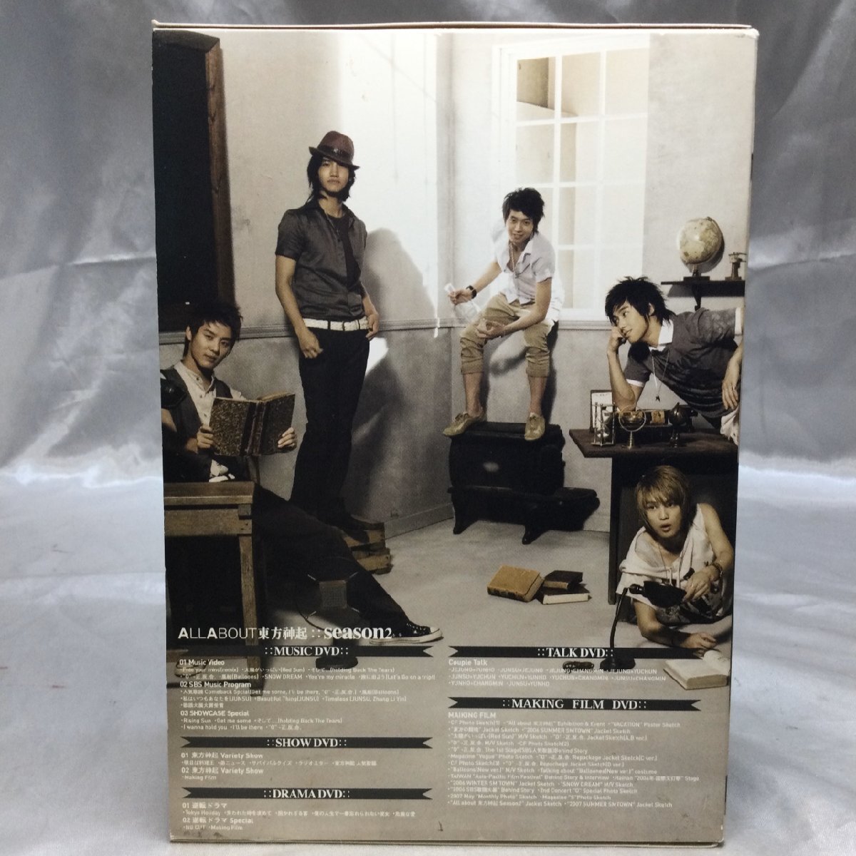 【やや傷や汚れあり】【中古/現状品/TSH】東方神起 All About 東方神起 Season2 DVD VIDEO 5枚組 BOX仕様 ...