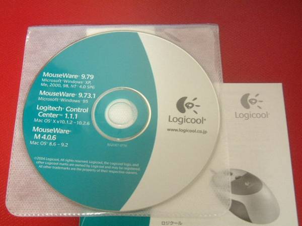 送料最安 000円：CD-ROM ロジテック Logicool MouseWare / Logitech Control Center CDの ...