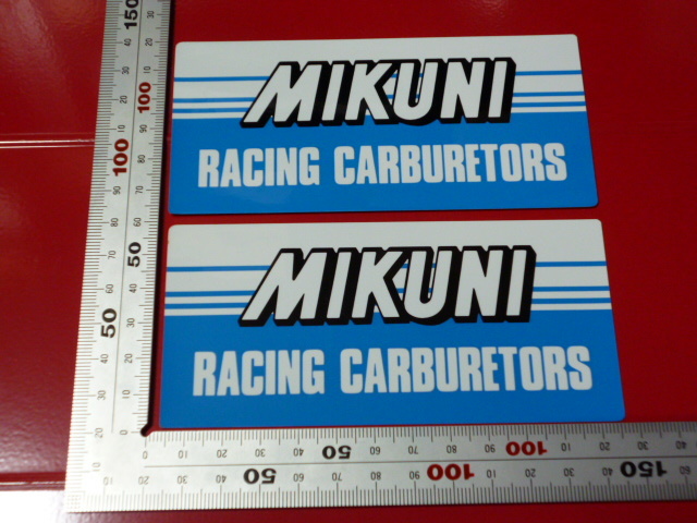 【新品】MIKUNI RACING CARBURETORS ステッカー 2枚 / ミクニ レーシング キャブレター ロゴ デカールの落札情報 ...