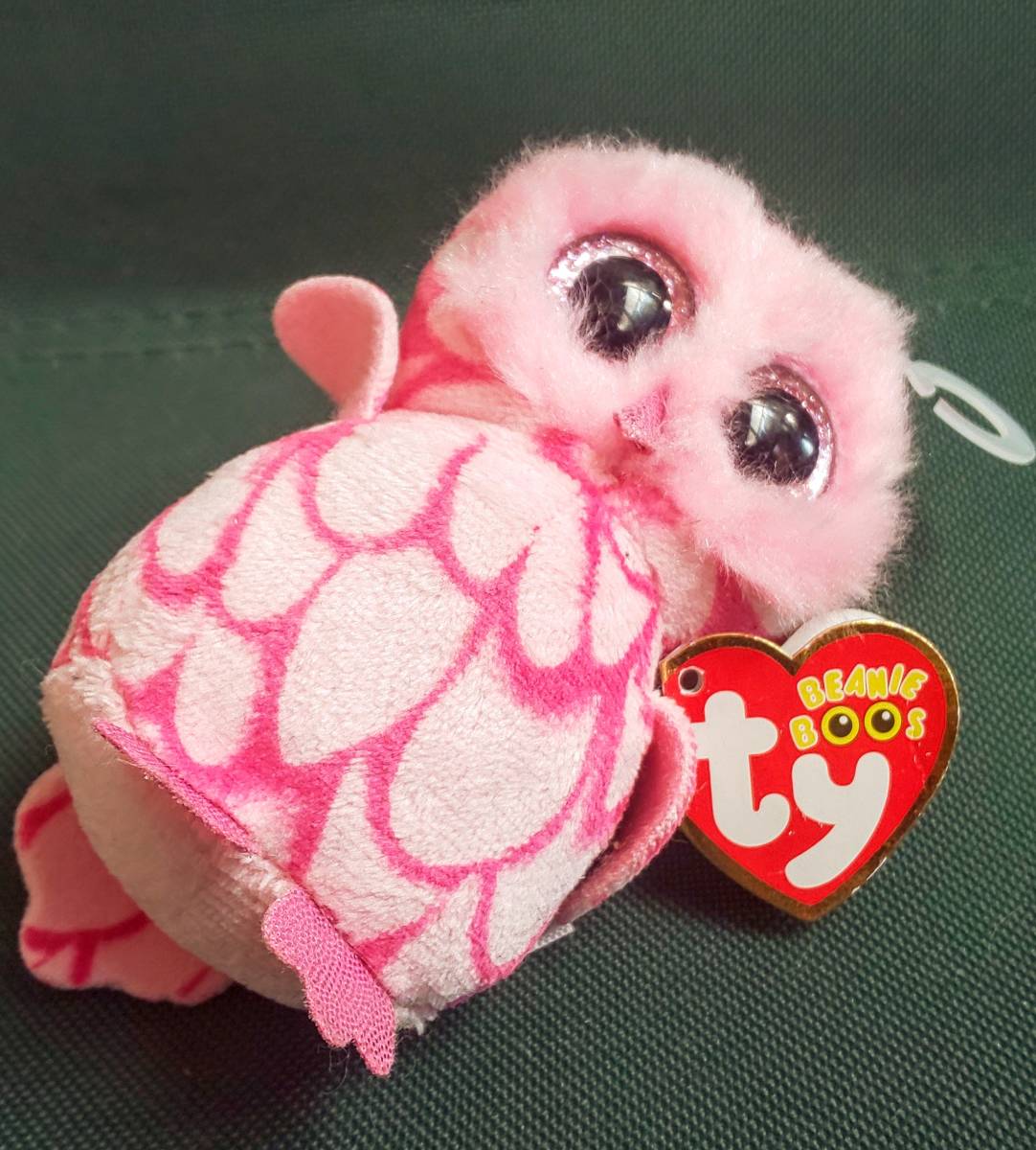 【新品】★送料無料★ 新品 ty BEANIE BOOS pinky(ty ビーニーブーズ ピンキー) キーホルダー ぬいぐるみ フクロウの ...
