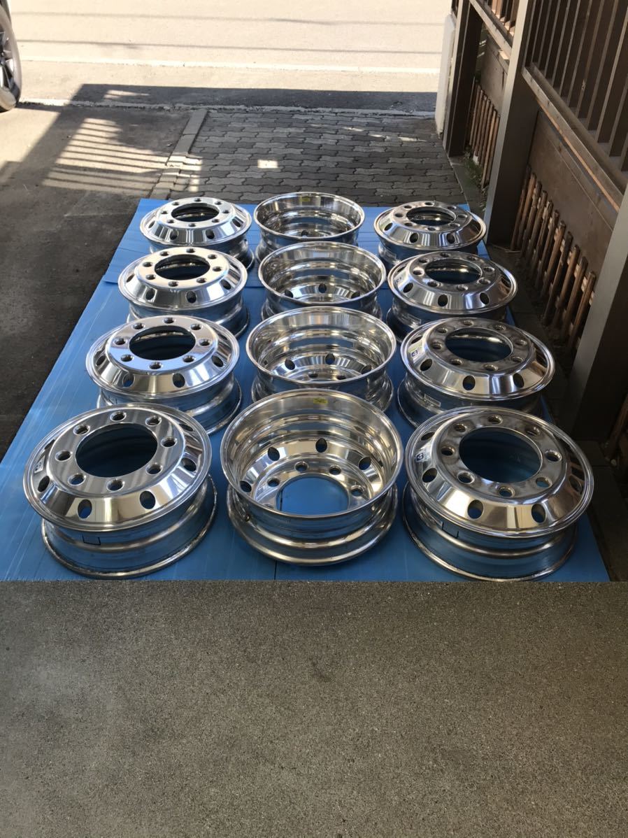 アルミホイール アルコア 19.5/6.75（ISO方式使用不可）12本セットの落札情報詳細 - Yahoo!オークション落札価格検索 オークフリー