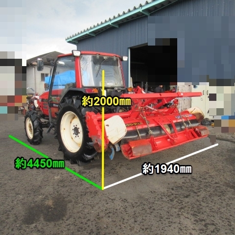 宮崎 ヤンマー 4WD トラクター AF350 エコトラ 1391時間 35馬力 キャビン ハイスピード エアコン 逆転PTO 水平 自動深耕 ...