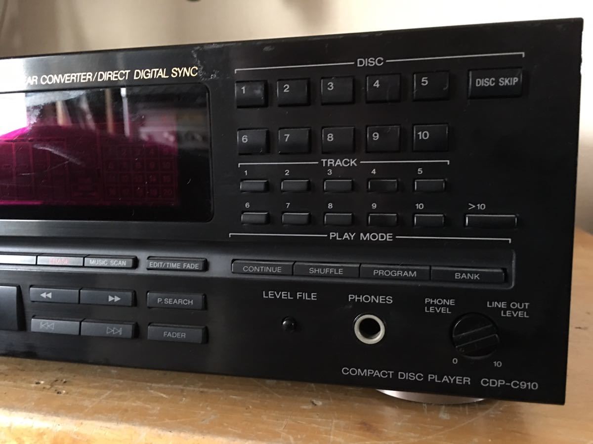 SONY CDP-910 10枚チェンジャーCDプレーヤー チェンジャーマガジン2個付き ジャンクの落札情報詳細 - ヤフオク落札価格検索 ...