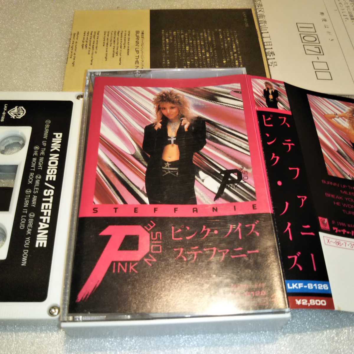 ステファニー STEFFANIE ピンク・ノイズ PINK NOISE 国内盤カセットテープ 女性ボーカル SHOW-YA 嬢メタルの落札情報 ...