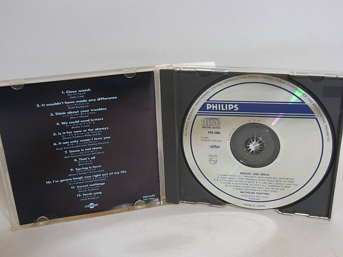 〇e235 帯付き CD ブレスト&ブロウ マチルダ・サンティン MATHILDE SANTING BREAST AND BROW PPD-1066の落札情報詳細 - Yahoo!オークション ...