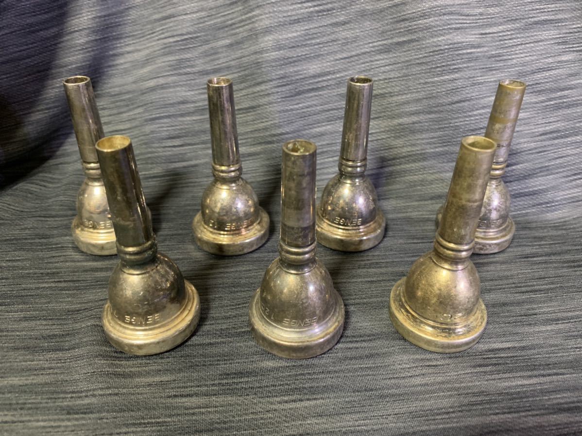 BENGE ベンジ マウスピース 11 11C 12 12C 7C 管楽器 トロンボーン 楽器 器材 部品 パーツ アクセサリー 7本 まとめ ...